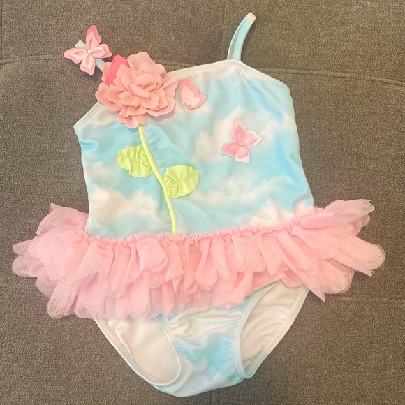 Kate Mack | Swim | Kate Mack Blue Skies N Butterlies Swimsuit Sz 24 ...